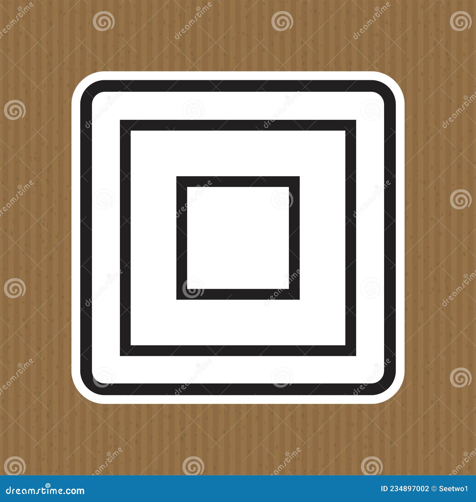 Class II Equipment Symbol Sign, Vector Illustration, Isolate on White ...