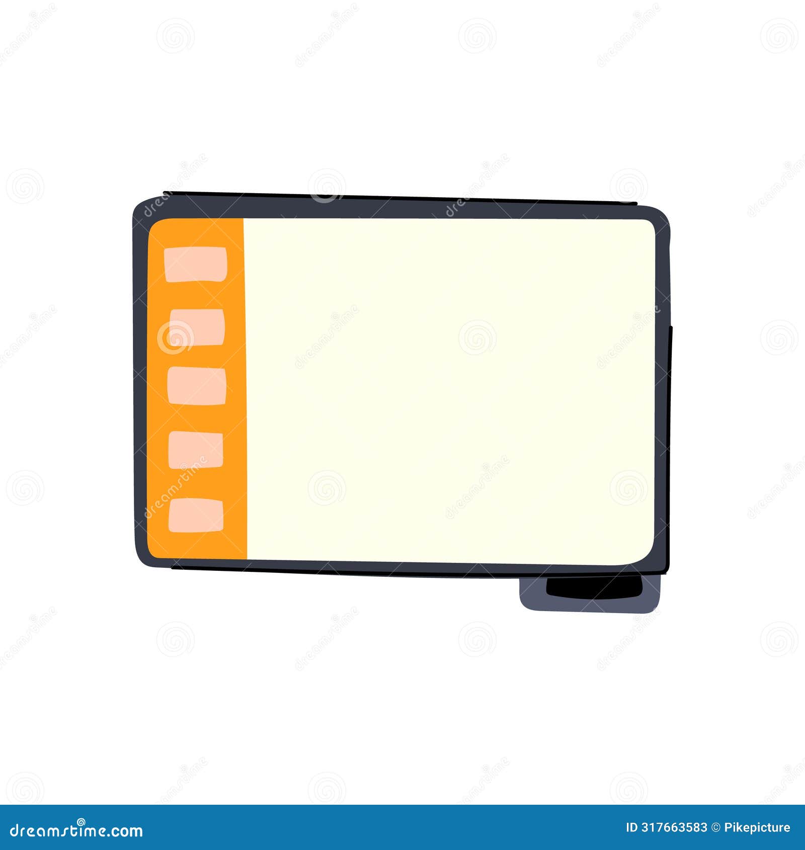 Class Interactive Smartboard Cartoon Vector Illustration Stock Vector ...