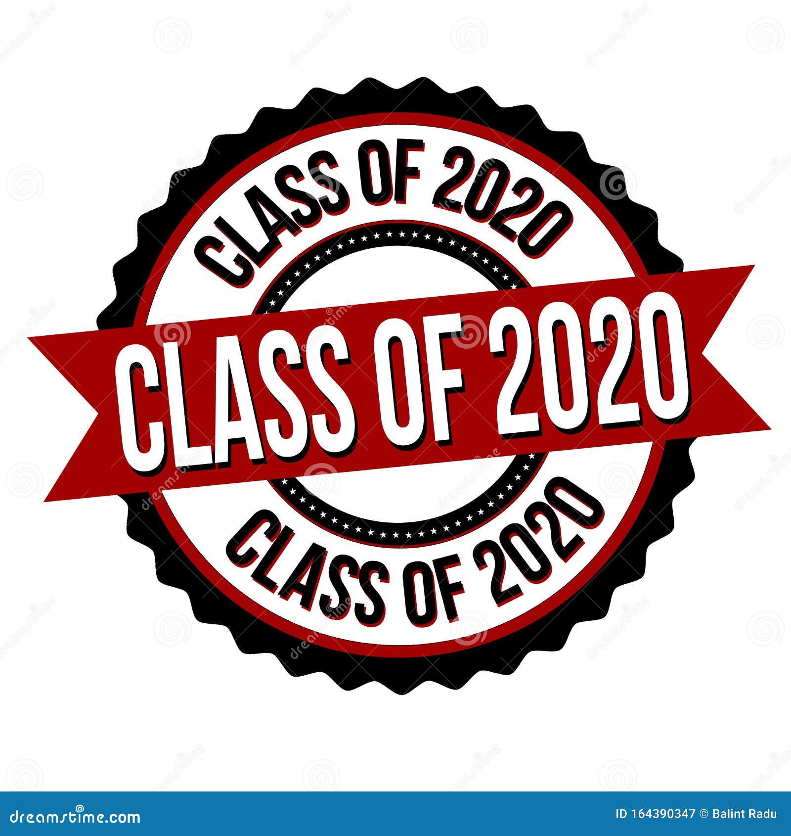 Class of 2020 Label or Sticker Stock Vector - Illustration of badge ...