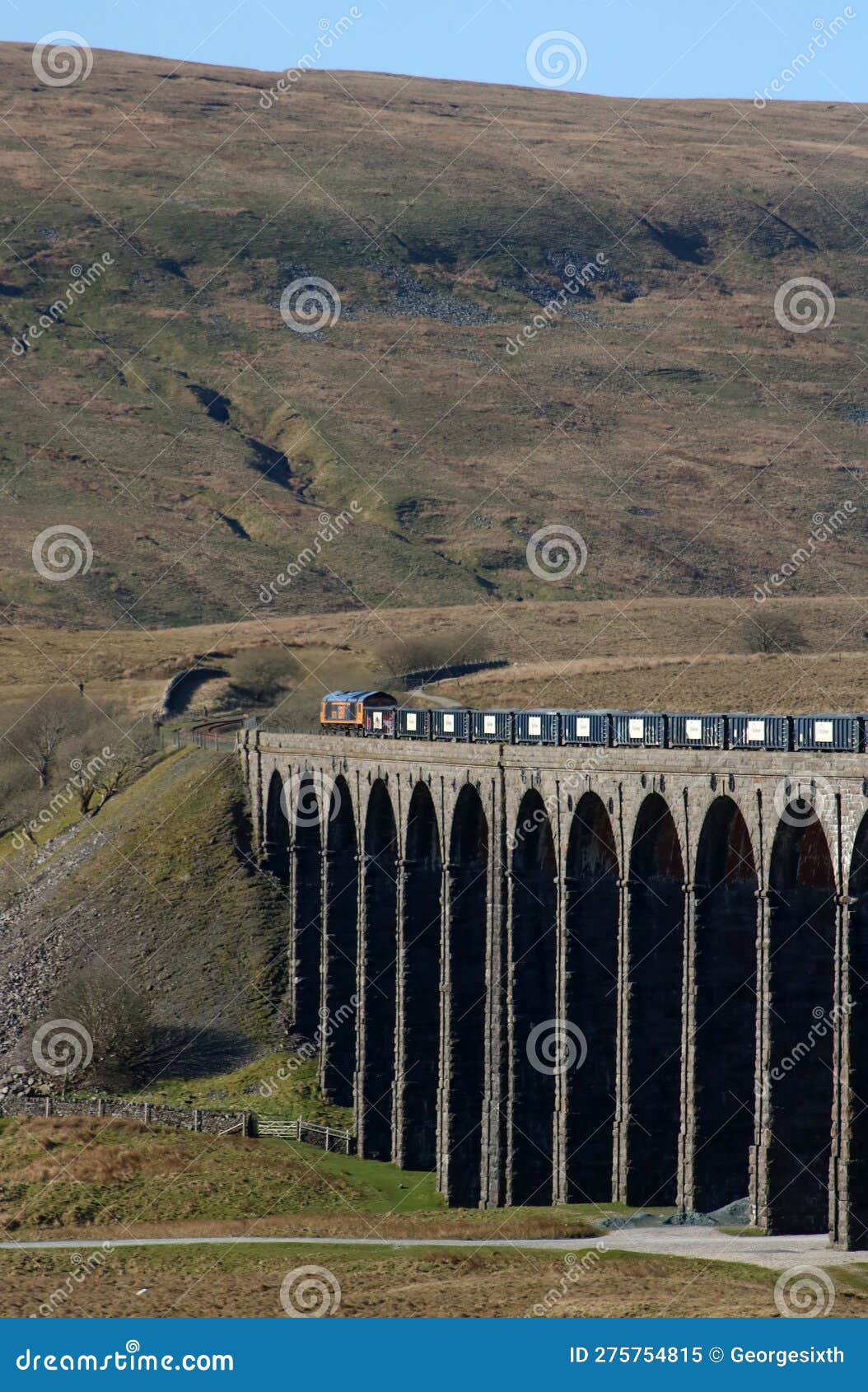 Class 66 66778 Loco, Stone Train, Ribblehead Viaduct Editorial Image ...
