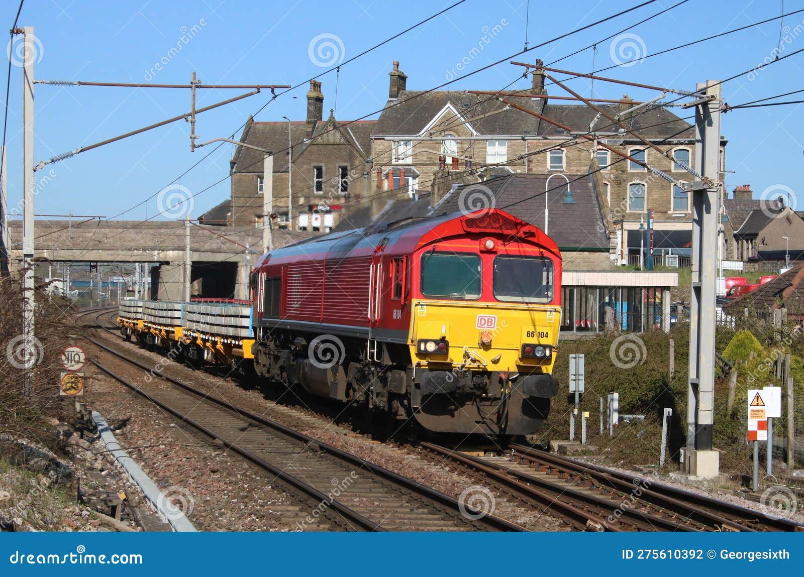 Class 66 Loco on West Coast Main Line Carnforth Editorial Photography ...
