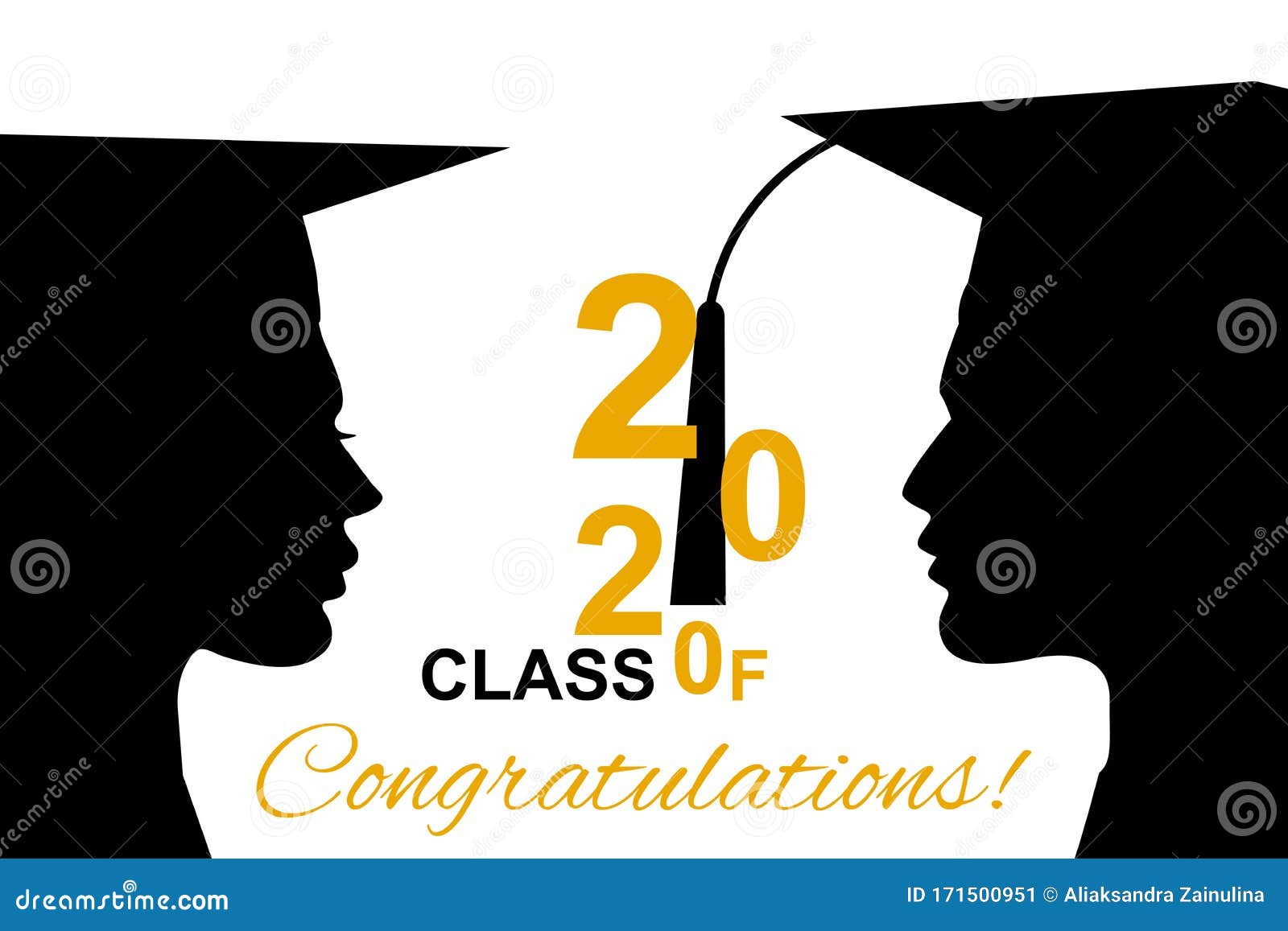 Class off 2020 concept stock vector. Illustration of design - 171500951