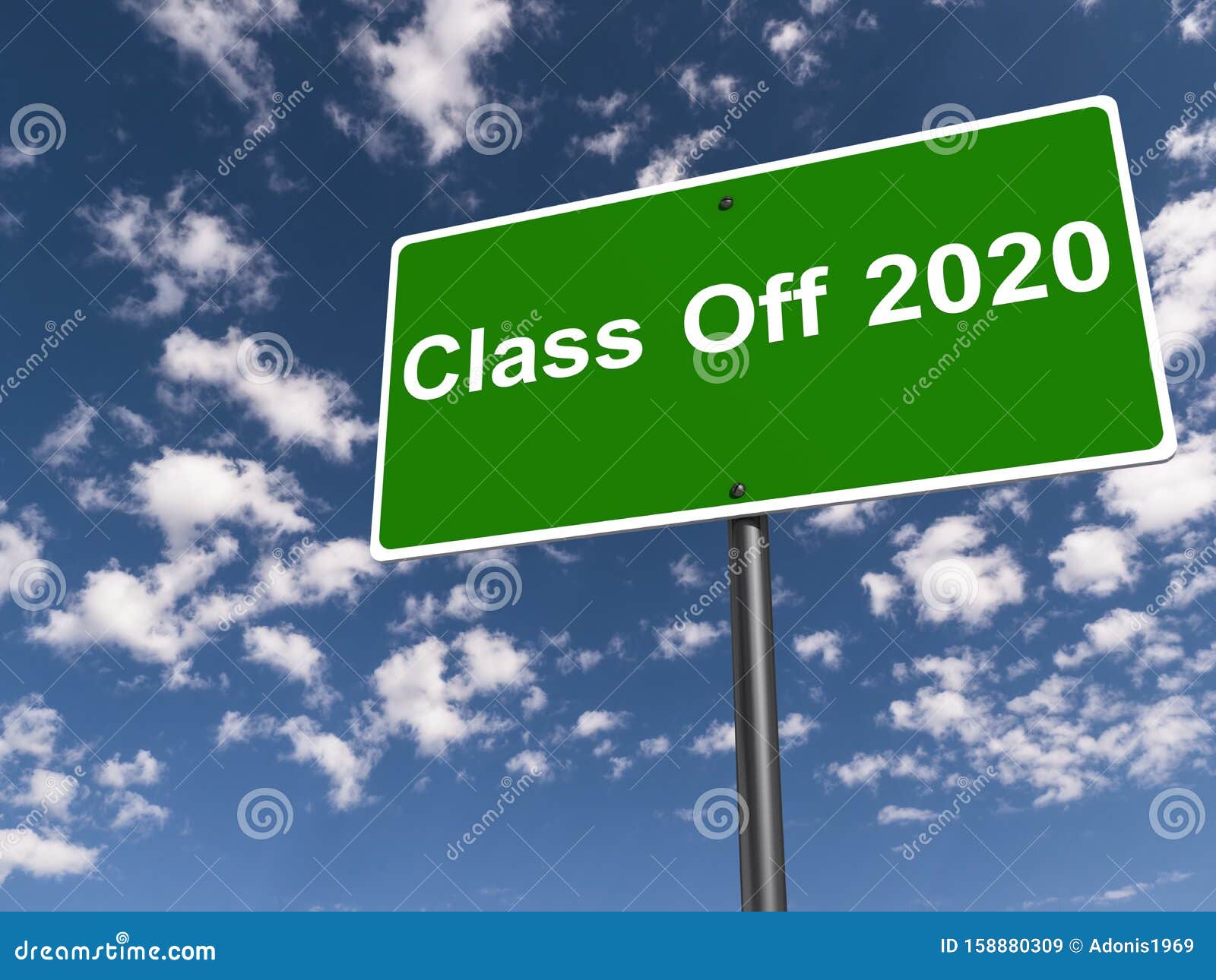 Class Off 2020 Traffic Sign Stock Illustration - Illustration of design ...