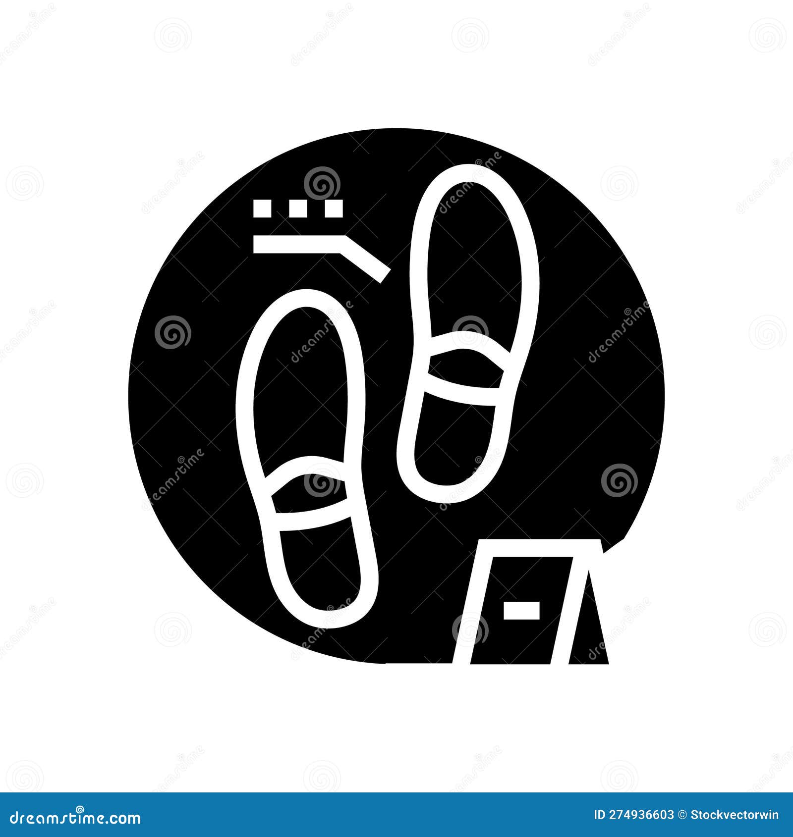 Class Physical Evidence Crime Glyph Icon Vector Illustration Stock ...