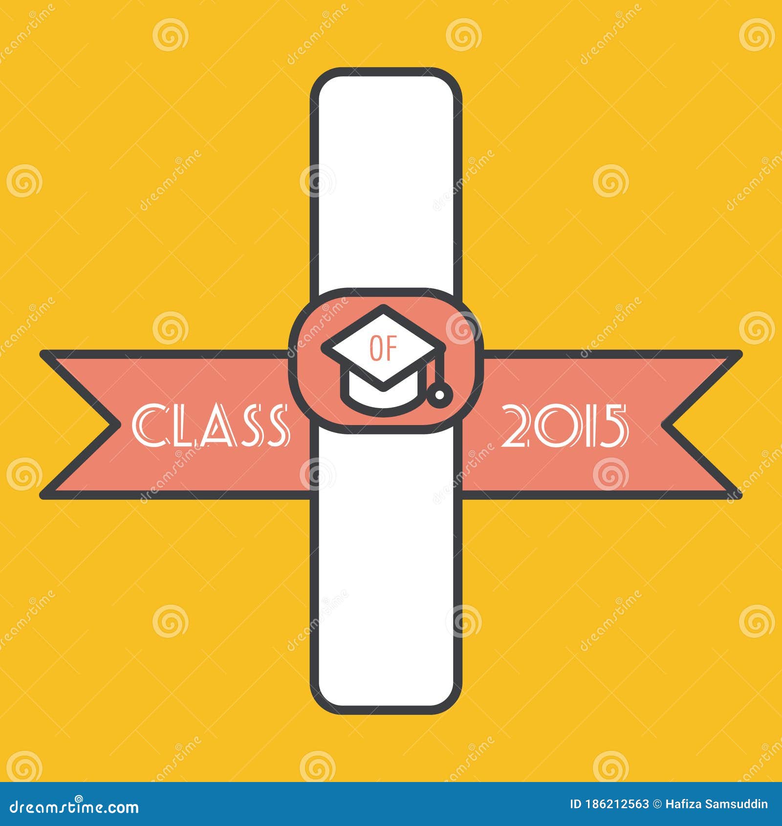 Class of 2015 Poster. Vector Illustration Decorative Design Stock ...