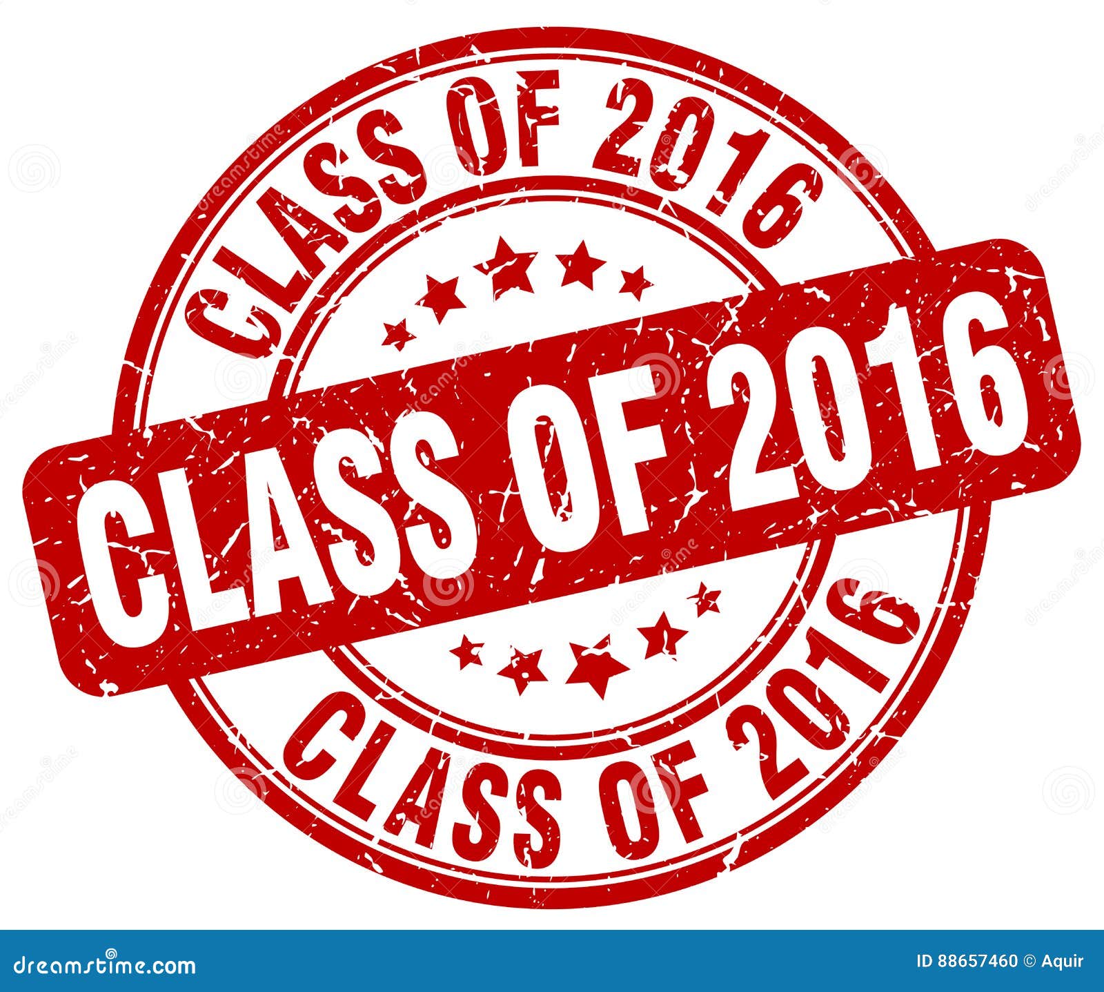 Class of 2016 Red Grunge Round Vintage Stamp Stock Vector ...