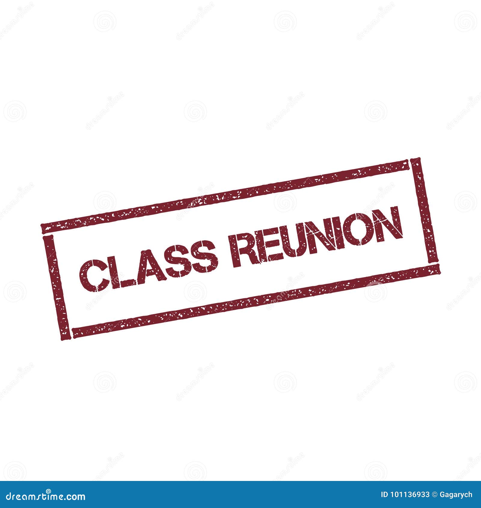 Class Reunion. Cartoon Font On On Vintage Sun Rays. Vector Illustration ...