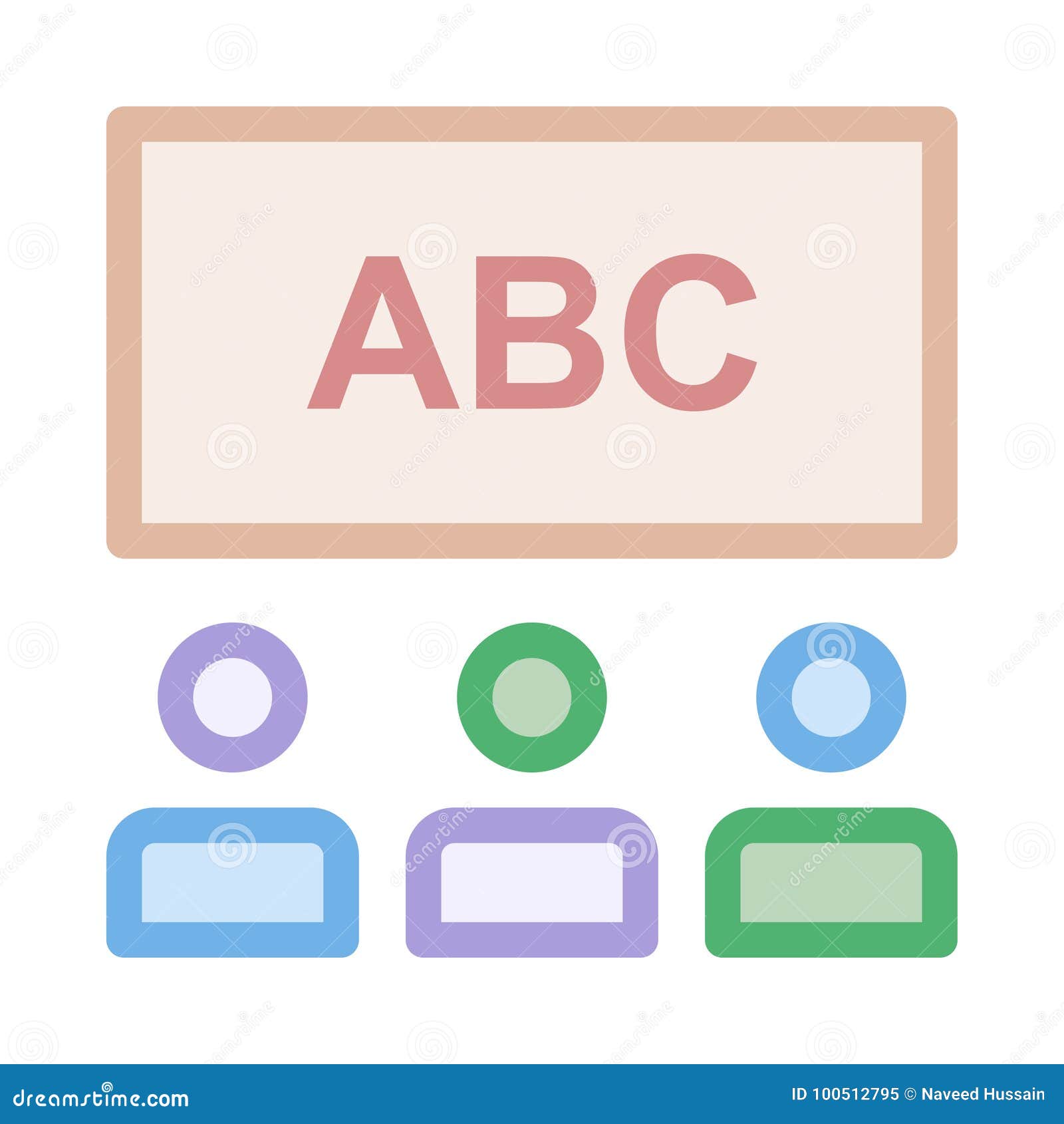 Class room icon stock illustration. Illustration of adult - 100512795