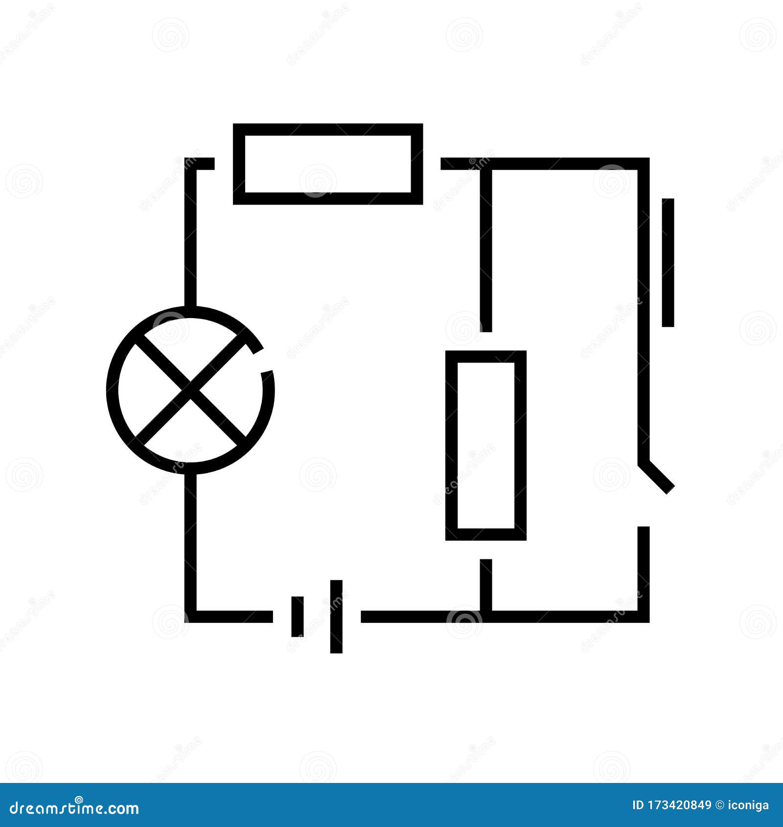 Class Scheme Line Icon, Concept Sign, Outline Vector Illustration ...
