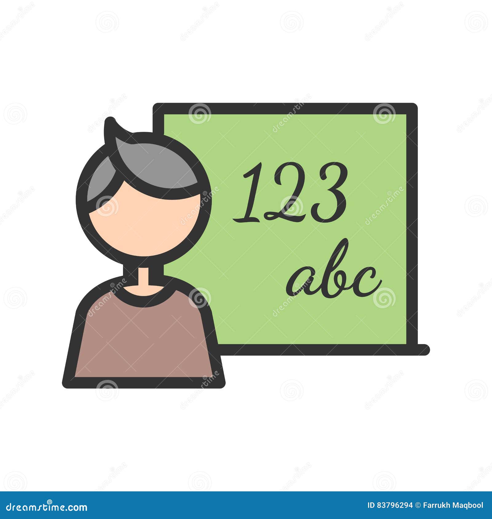 In Class stock vector. Illustration of vector, education - 83796294