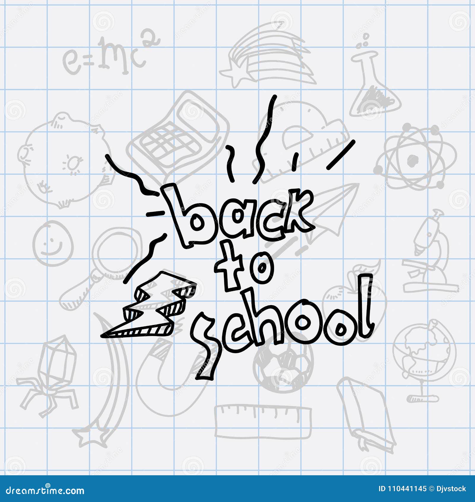 Class and school scribbles stock vector. Illustration of drawing ...