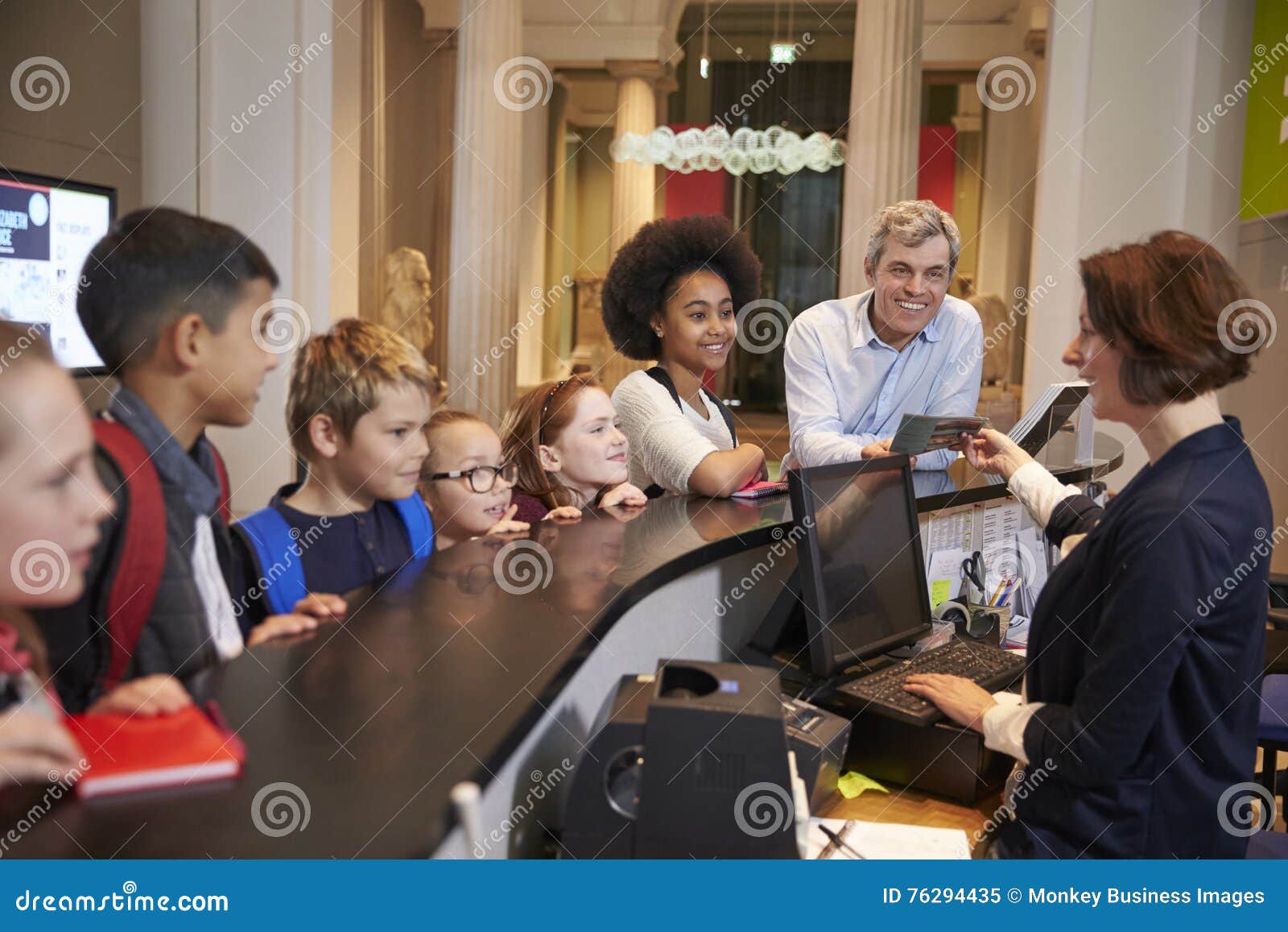 Class on School Trip Buying Entry Tickets To Museum Editorial Image ...