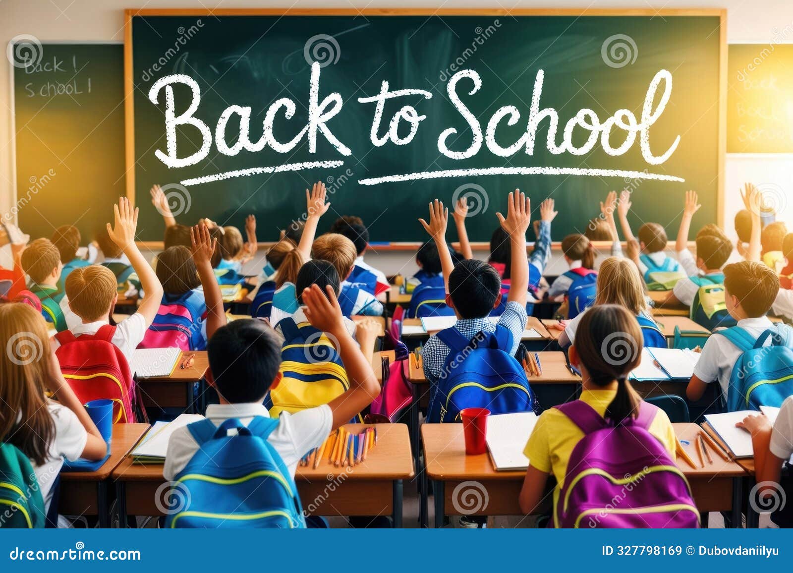 A Class of Schoolchildren Preparing for the Start of the School Year ...