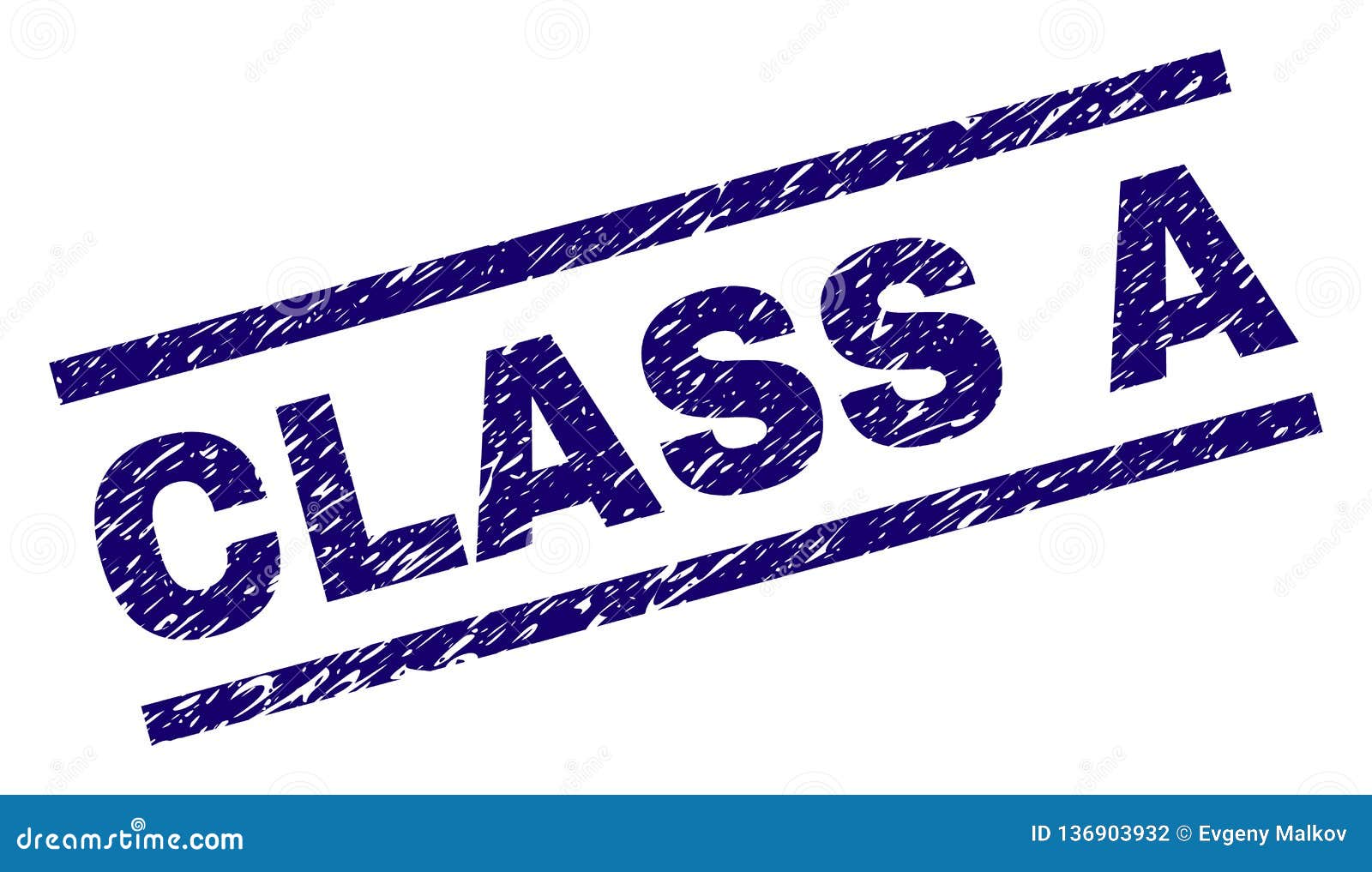 Scratched Textured CLASS a Stamp Seal Stock Vector - Illustration of ...