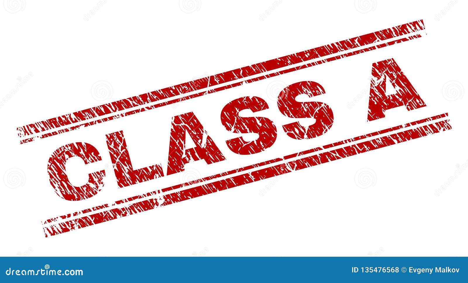 Scratched Textured CLASS a Stamp Seal Stock Vector - Illustration of ...
