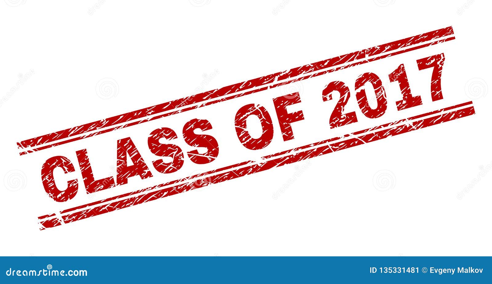 Scratched Textured CLASS of 2017 Stamp Seal Stock Vector - Illustration ...