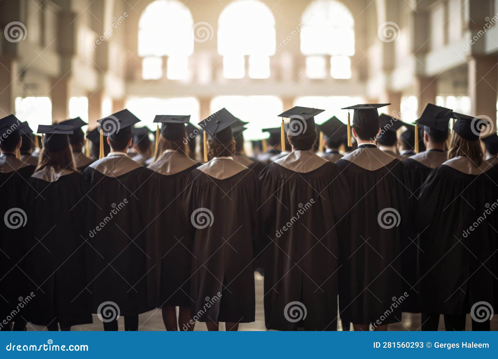 Photo Student Walking To Graduation Ceremony Made with Generative Ai ...