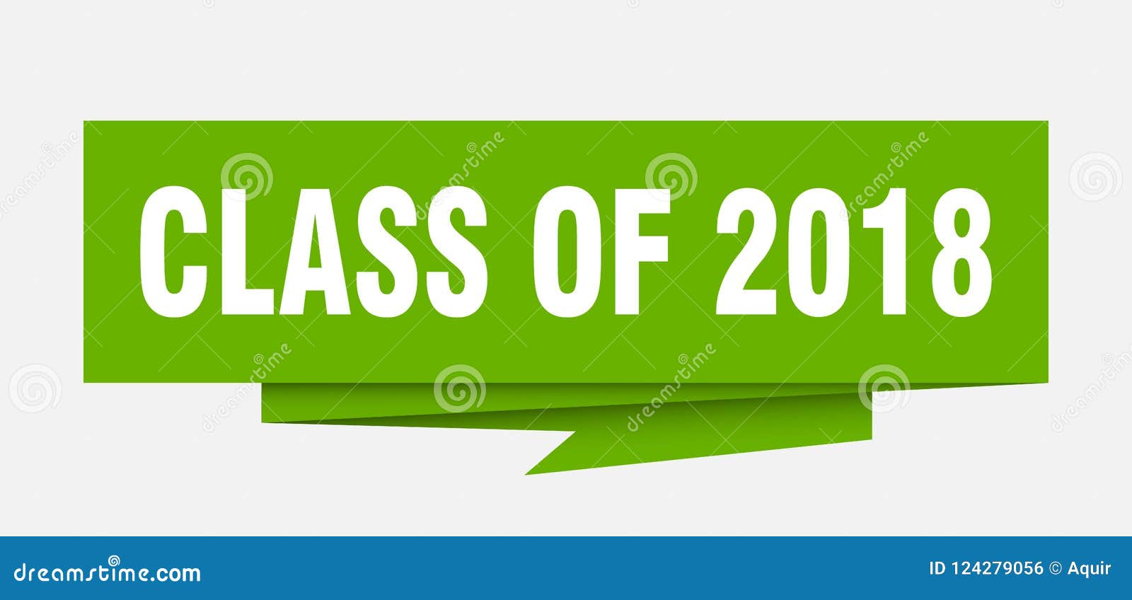 Class of 2018 stock vector. Illustration of blue, insignia - 124279056