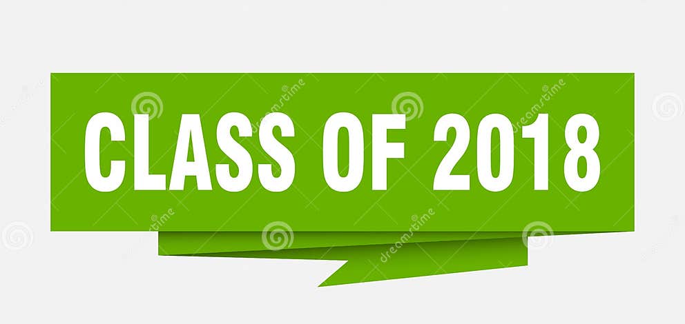 Class of 2018 stock vector. Illustration of blue, insignia - 124279056