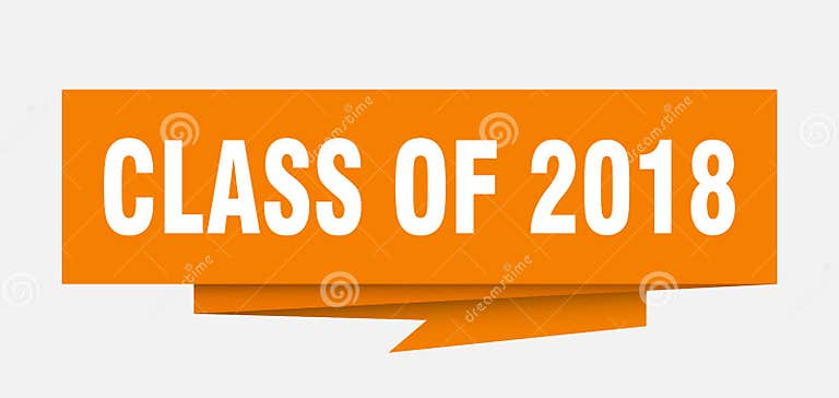 Class of 2018 stock vector. Illustration of class, sticker - 124314068