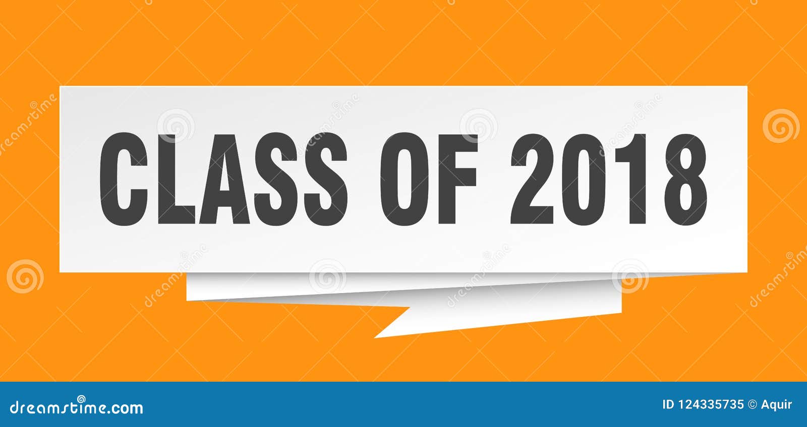 Class of 2018 stock vector. Illustration of paper, badge - 124335735