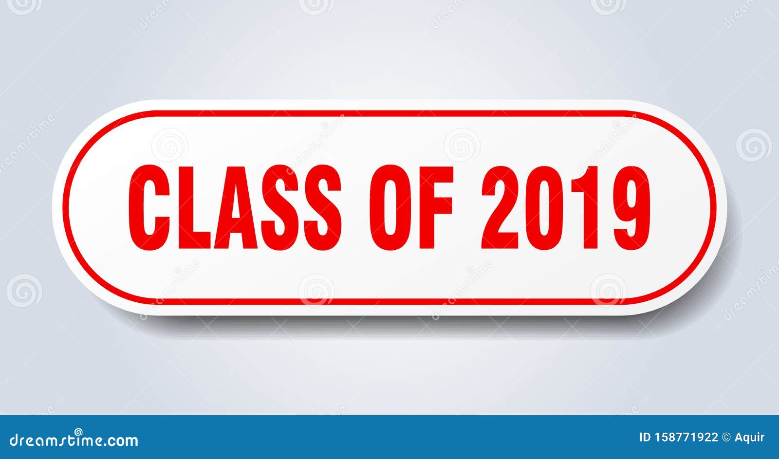 Class of 2019 sign stock vector. Illustration of white - 158771922