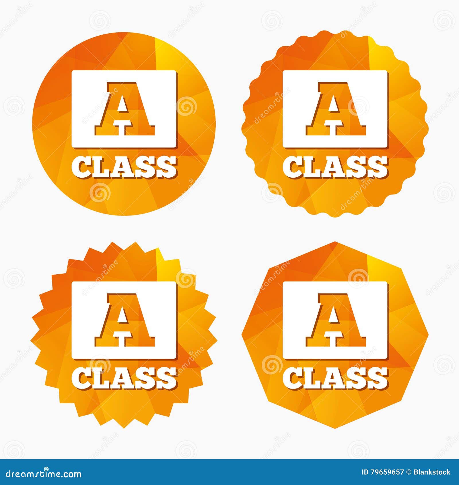 A-class Sign Icon. Premium Level Symbol. Stock Vector - Illustration of ...