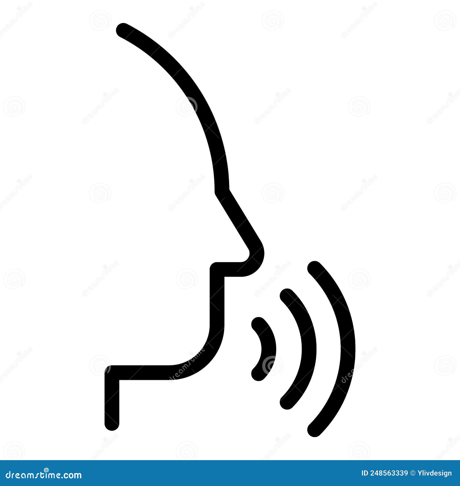 Class Speech Icon Outline Vector. Public Rhetoric Stock Illustration ...