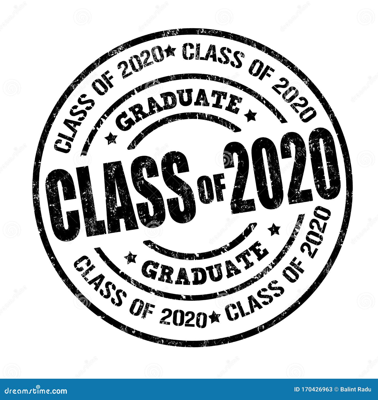 Class of 2020 stamp stock vector. Illustration of graduation - 170426963
