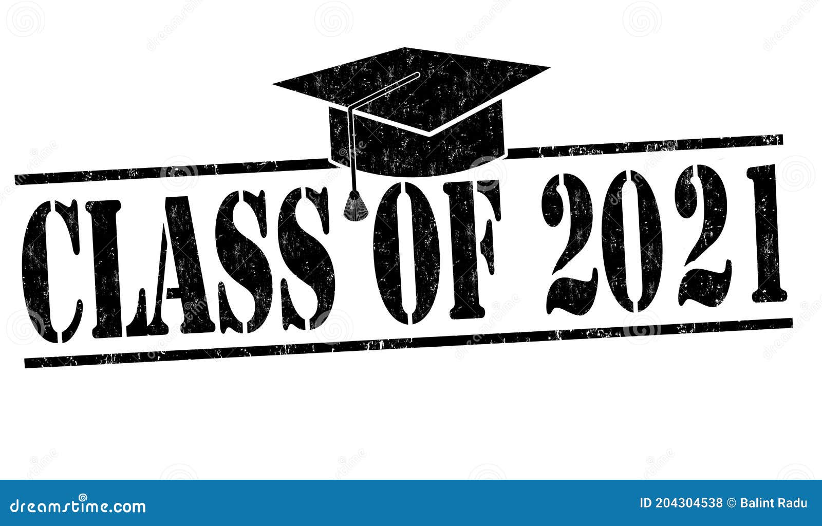 Class of 2021 stamp stock vector. Illustration of college - 204304538