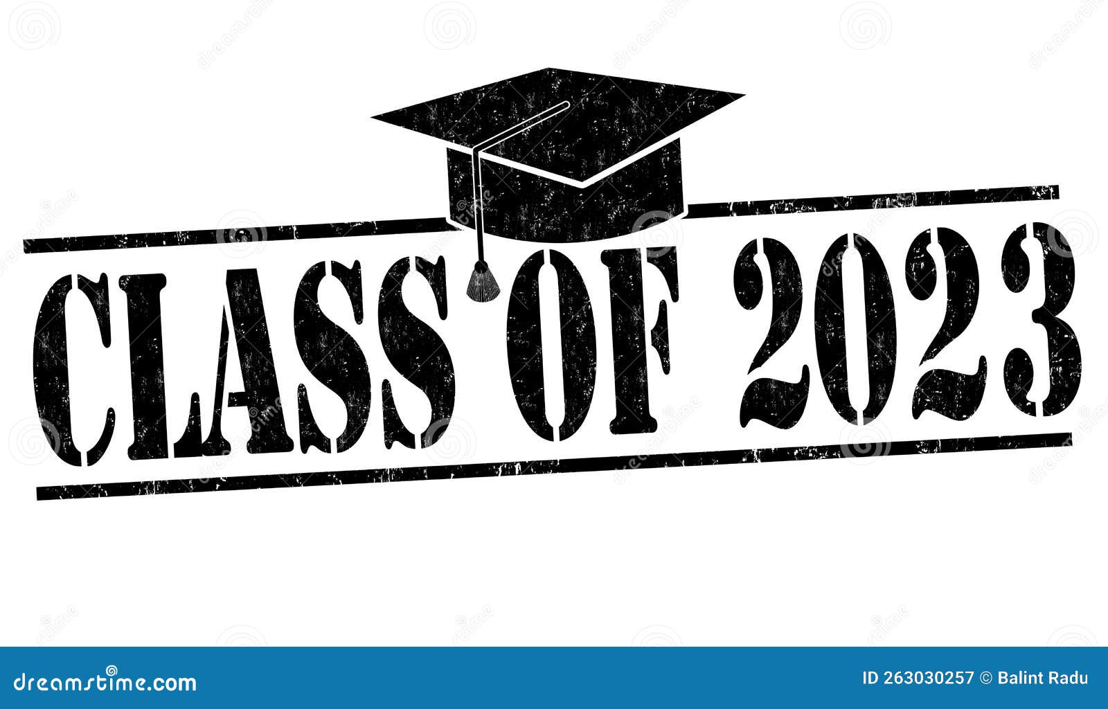 Class of 2023 stamp stock vector. Illustration of sign - 263030257