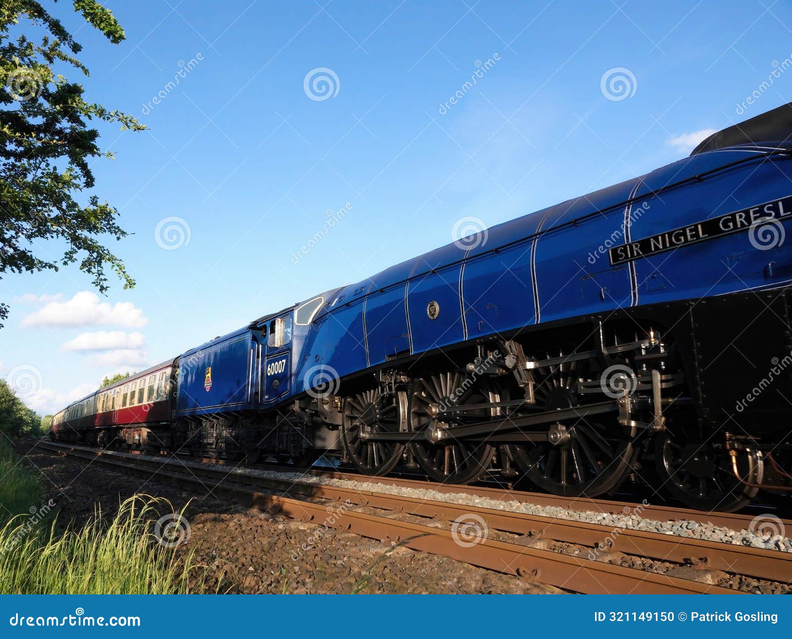 Sir Nigel Gresley Steam Locomotive. Editorial Photo | CartoonDealer.com #324957735