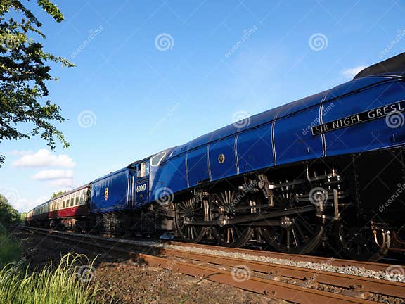 Steam Locomotive Sir Nigel Gresley. Editorial Image - Image of ...