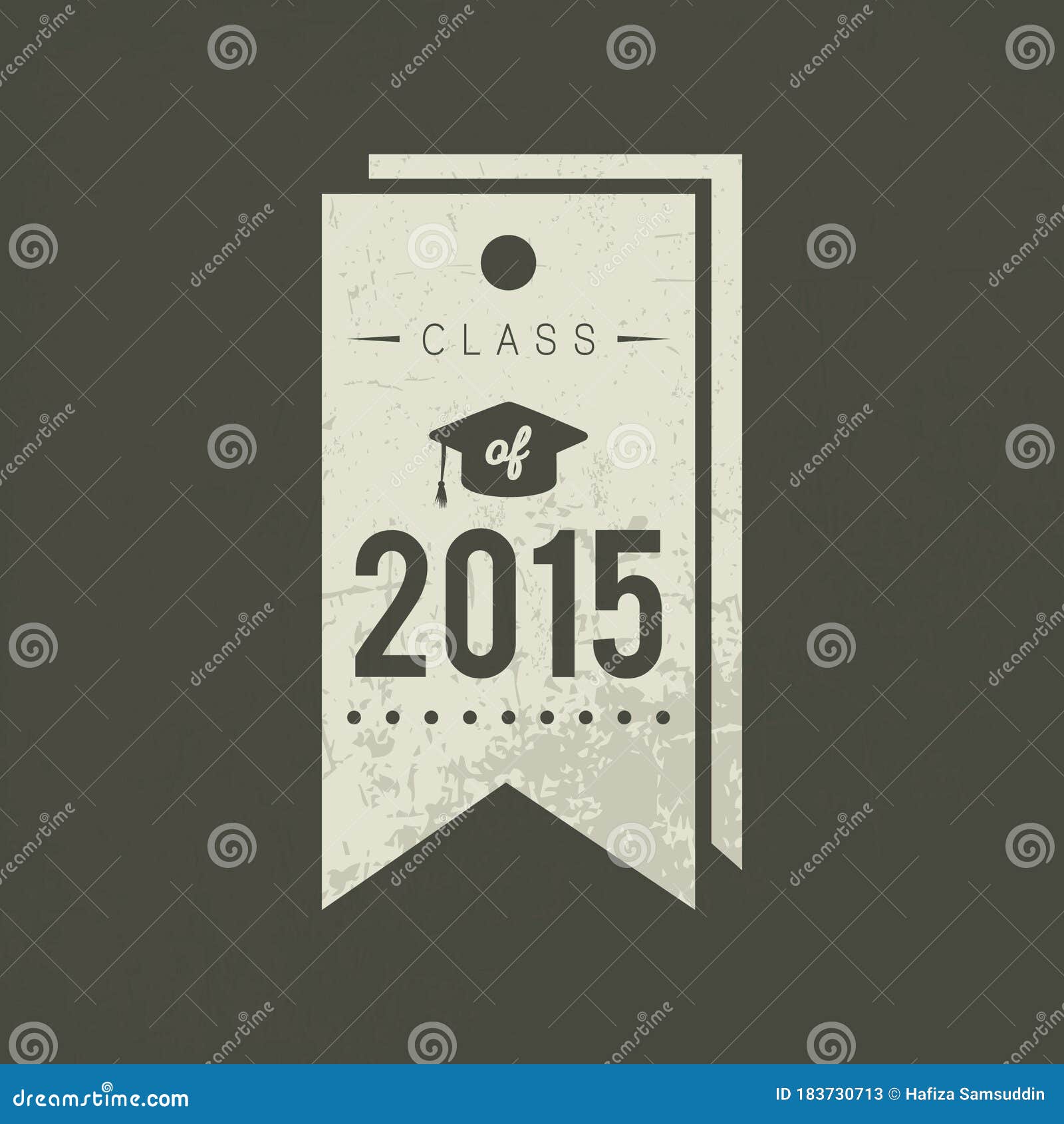 A Class of 2015 Tag Illustration. Stock Illustration - Illustration of ...