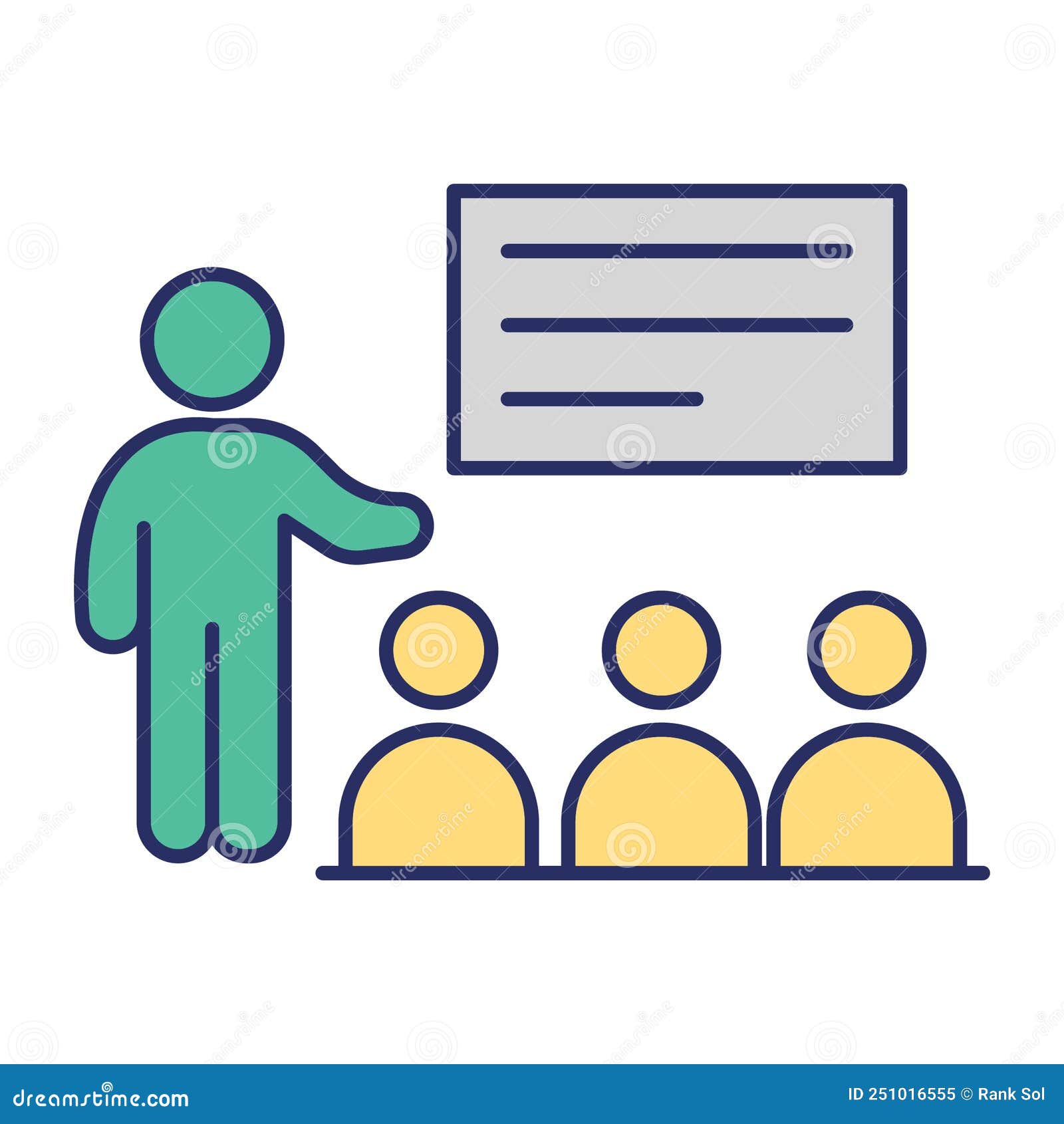 Class Teacher Vector Icon Which Can Easily Modify or Edit Stock Vector ...