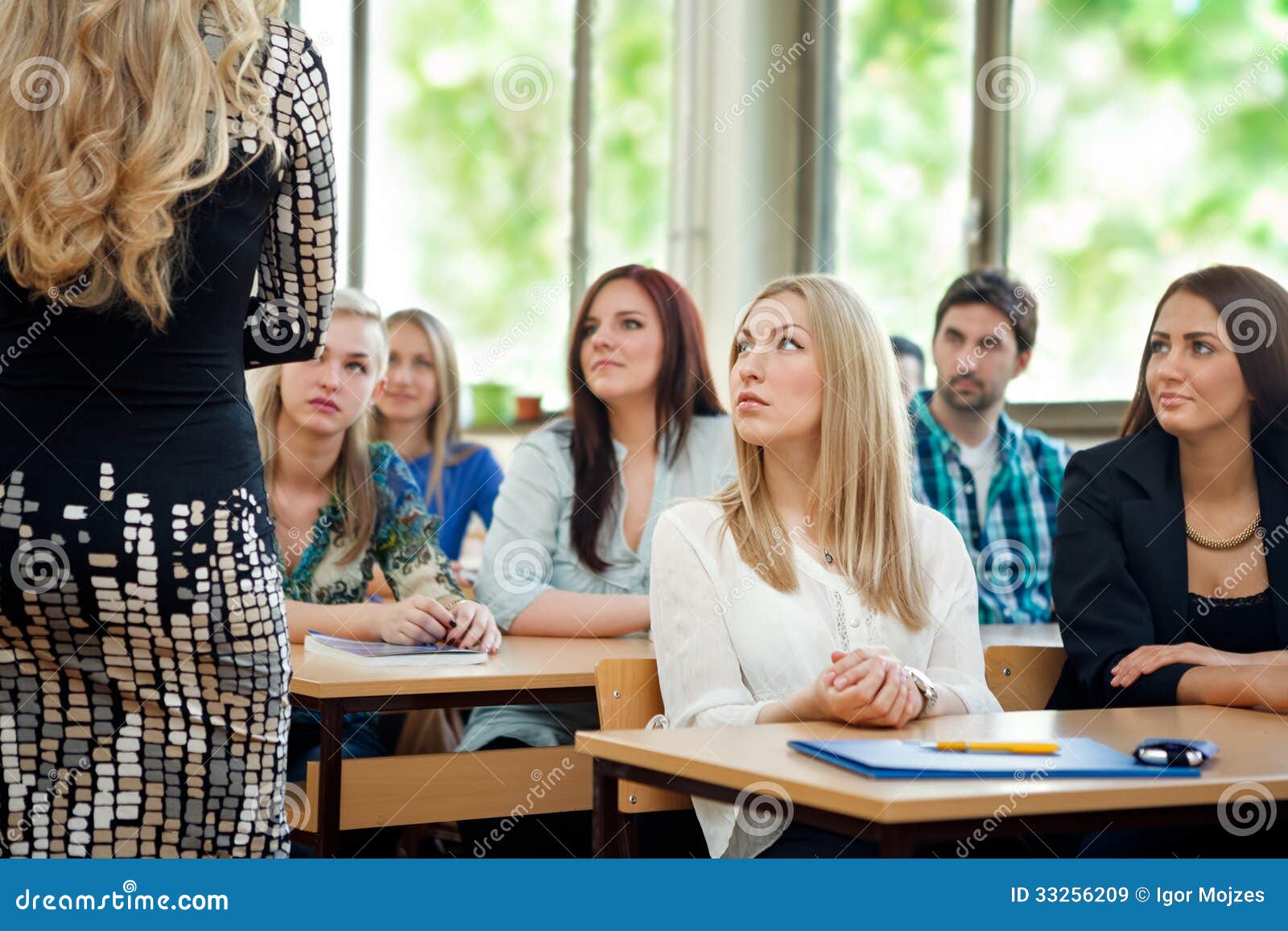 Class with tutor stock image. Image of class, people - 33256209