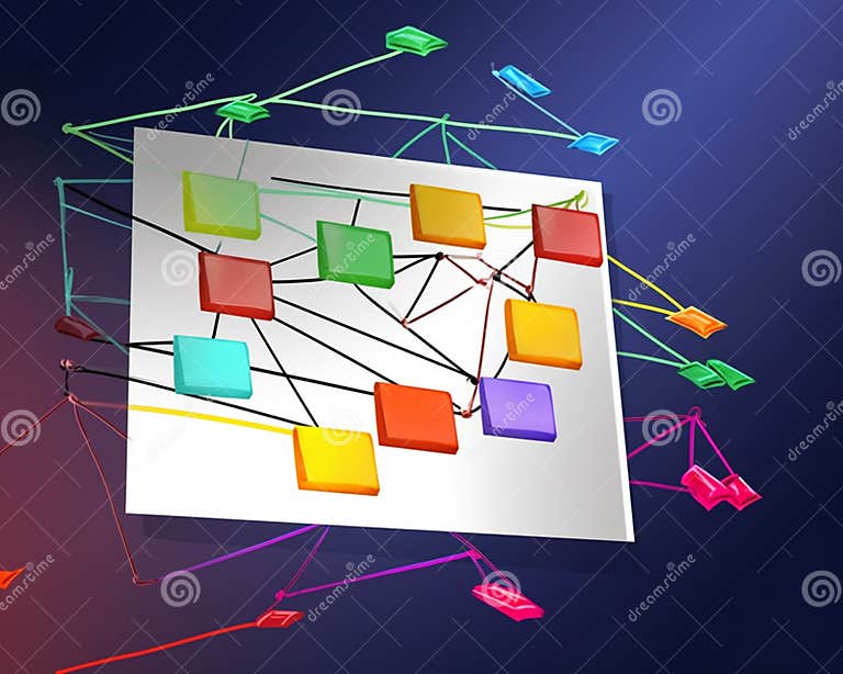Class Uml Diagrams Vibrantly Illustration Stock Illustration ...