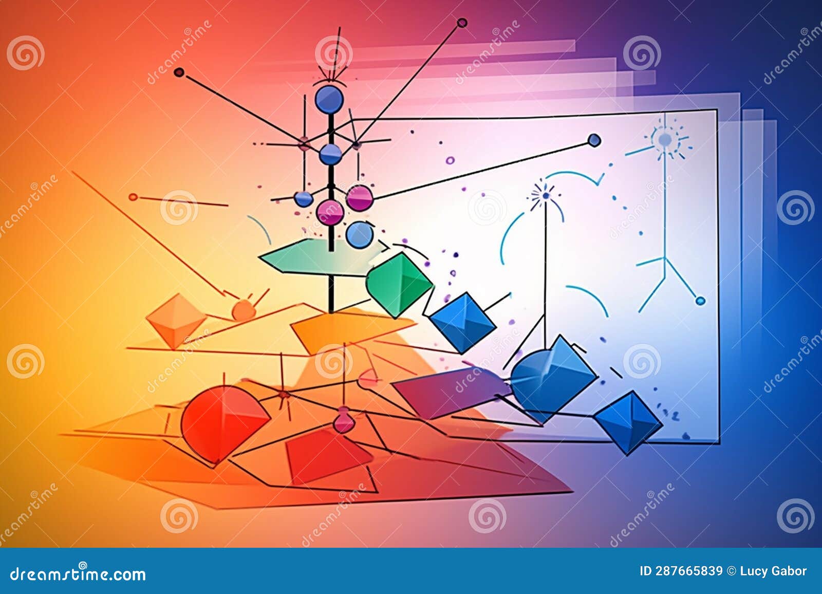 Class Uml Diagrams Vibrantly Illustration Stock Illustration ...