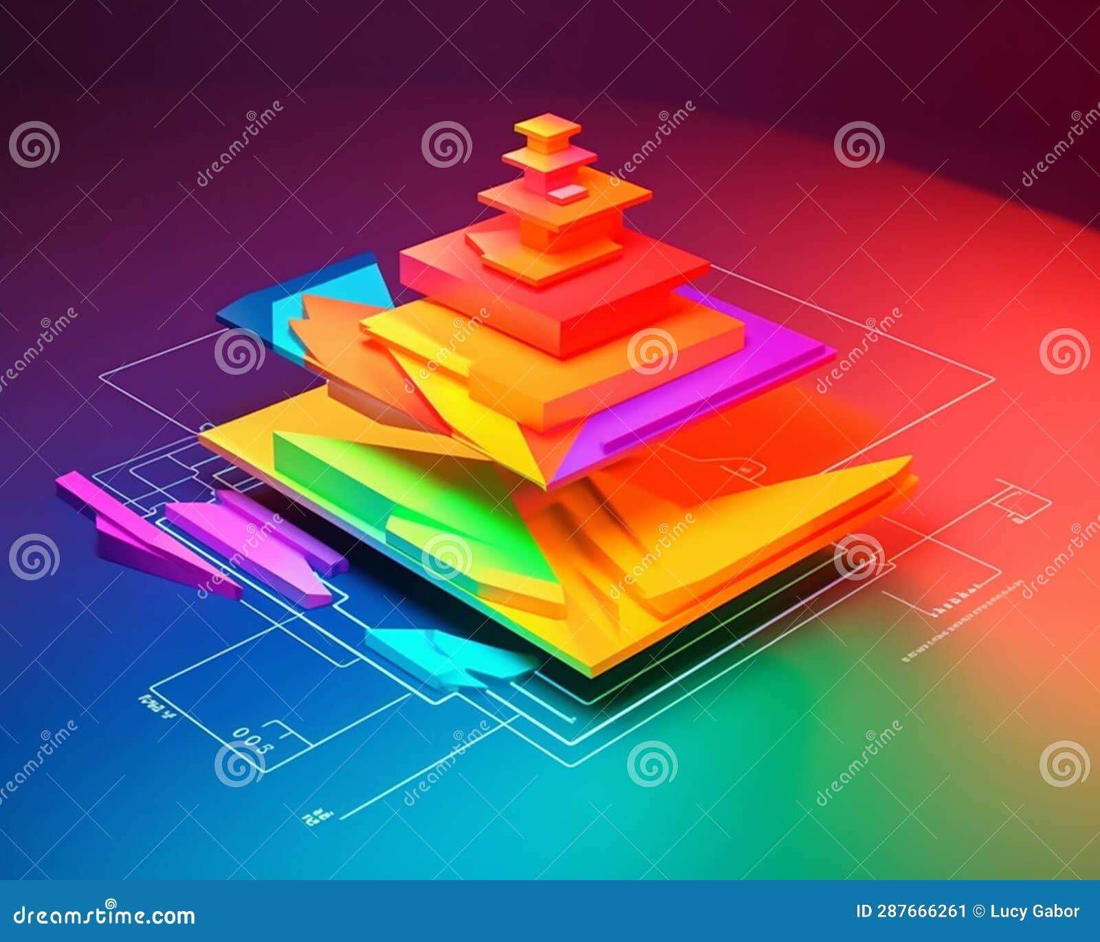 Class Uml Diagrams Vibrantly Illustration Stock Illustration ...