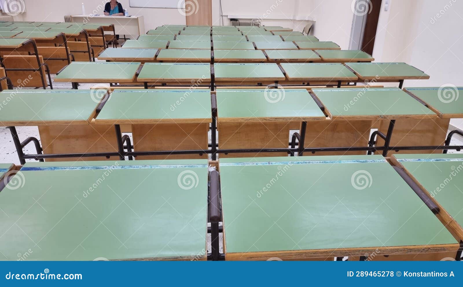 Class University Desks Large Education Study Empty Students Stock Photo ...