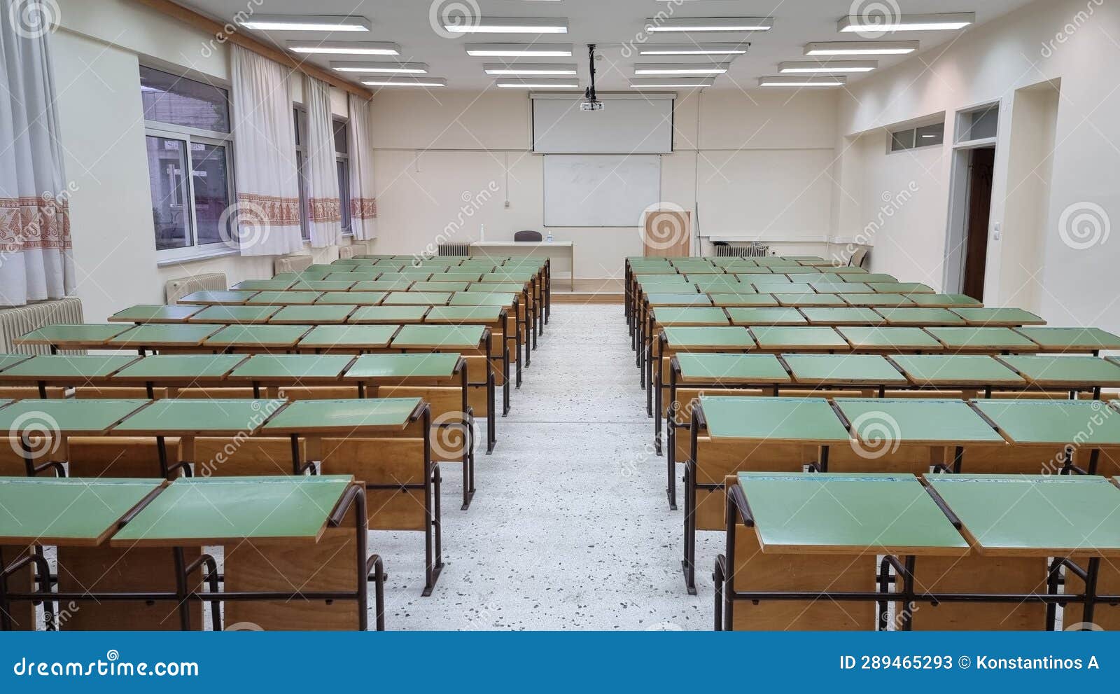 Class University Desks Large Education Study Empty Students Stock Image ...
