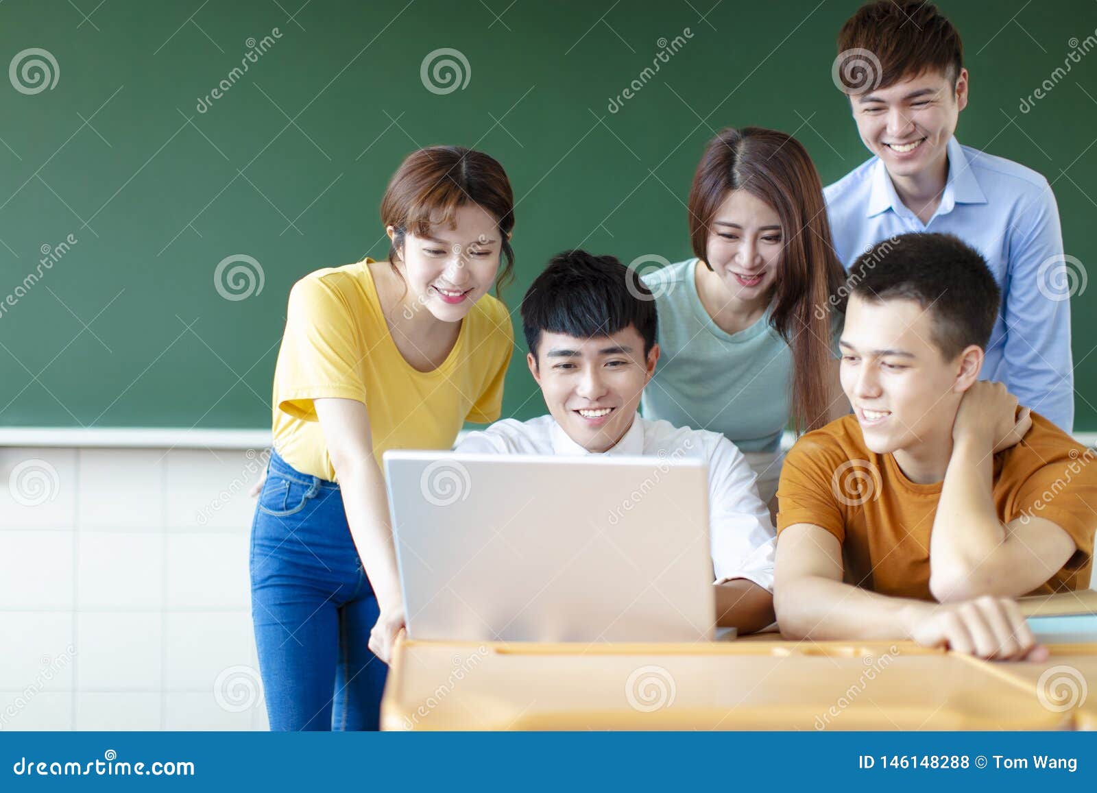 University Students Using Laptops in Classroom Stock Photo - Image of ...
