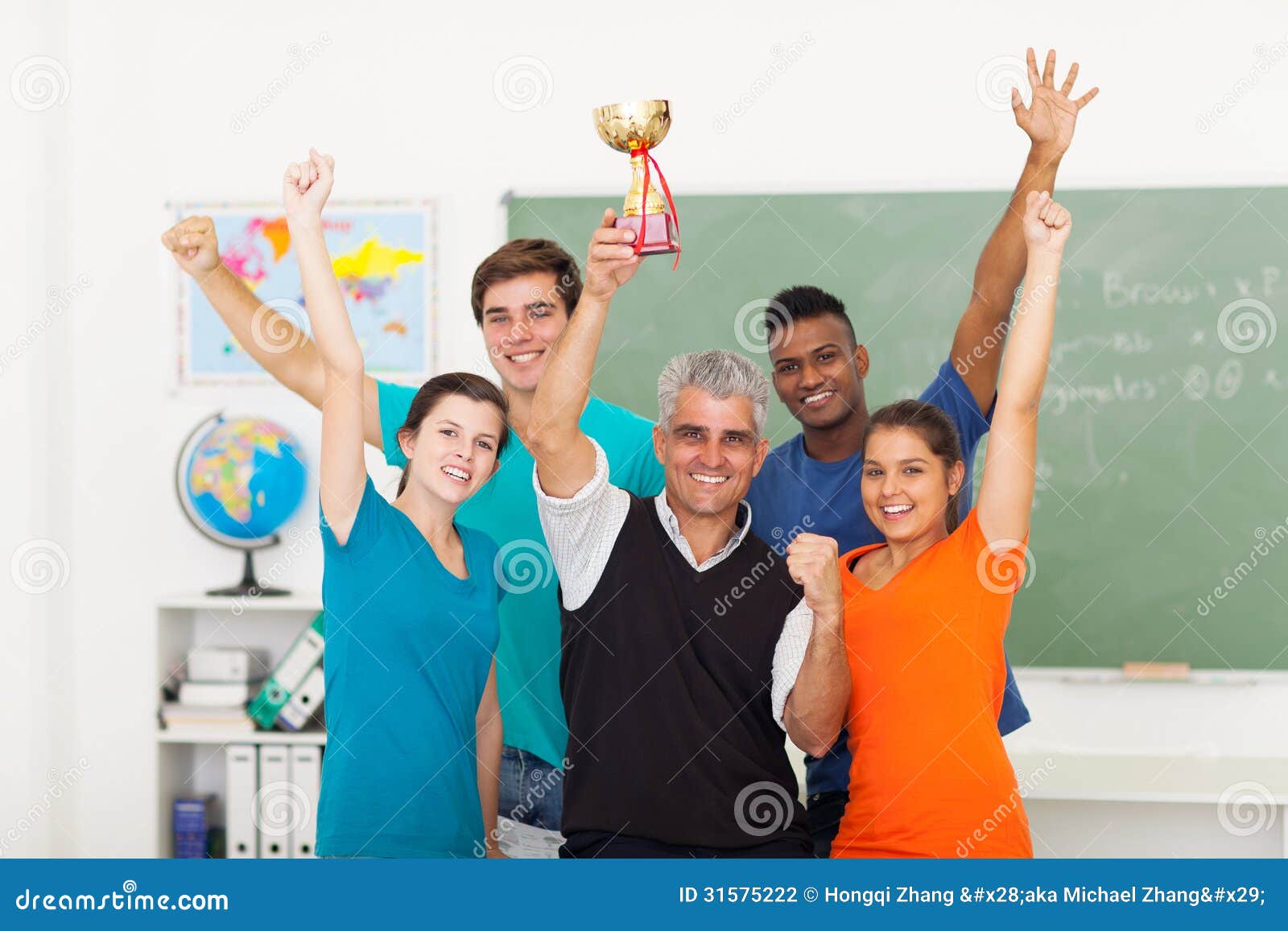 Class wining trophy stock photo. Image of middle, friendly - 31575222