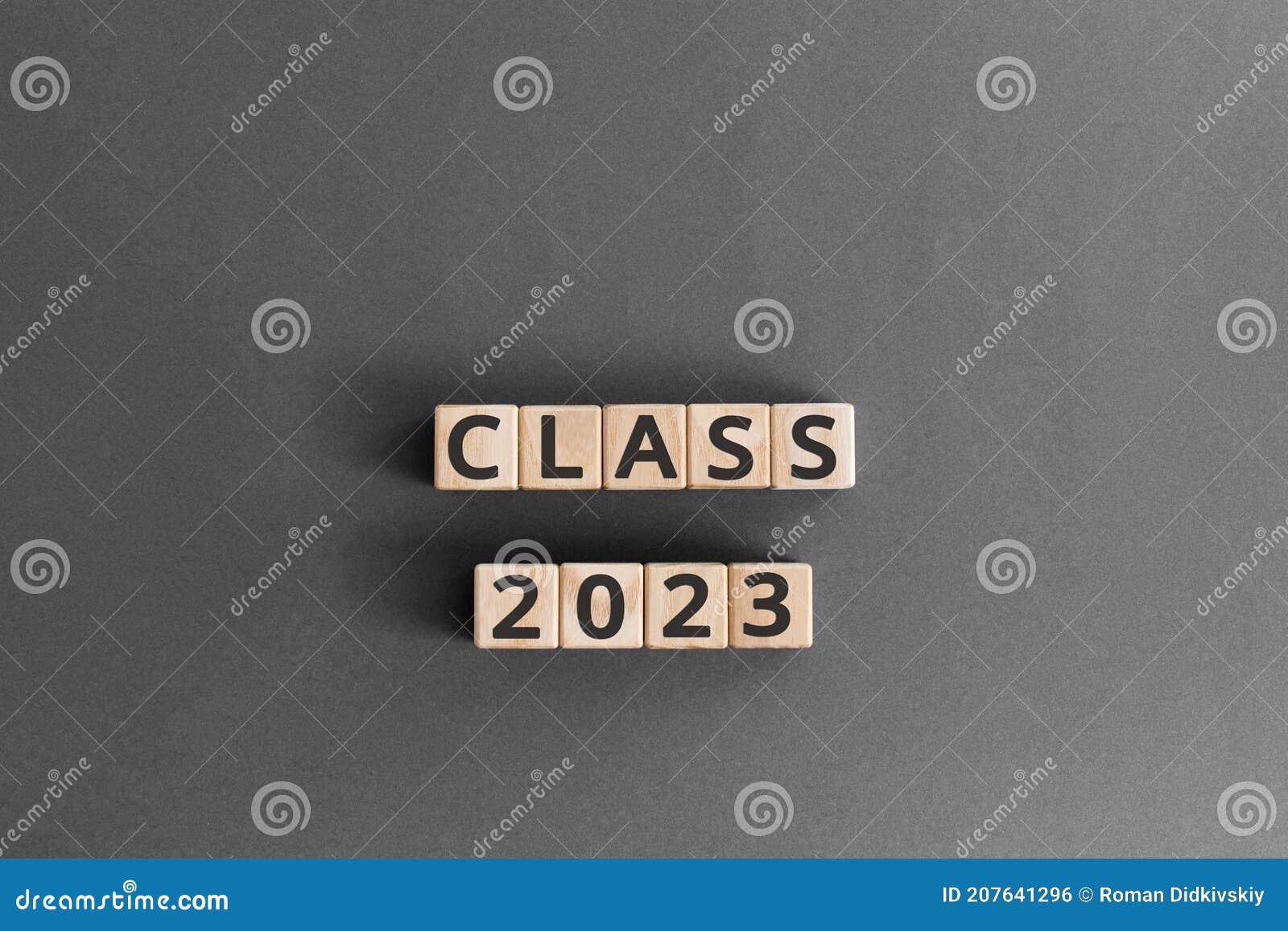 Class 2023 - Word from Wooden Blocks with Letters Stock Photo - Image ...