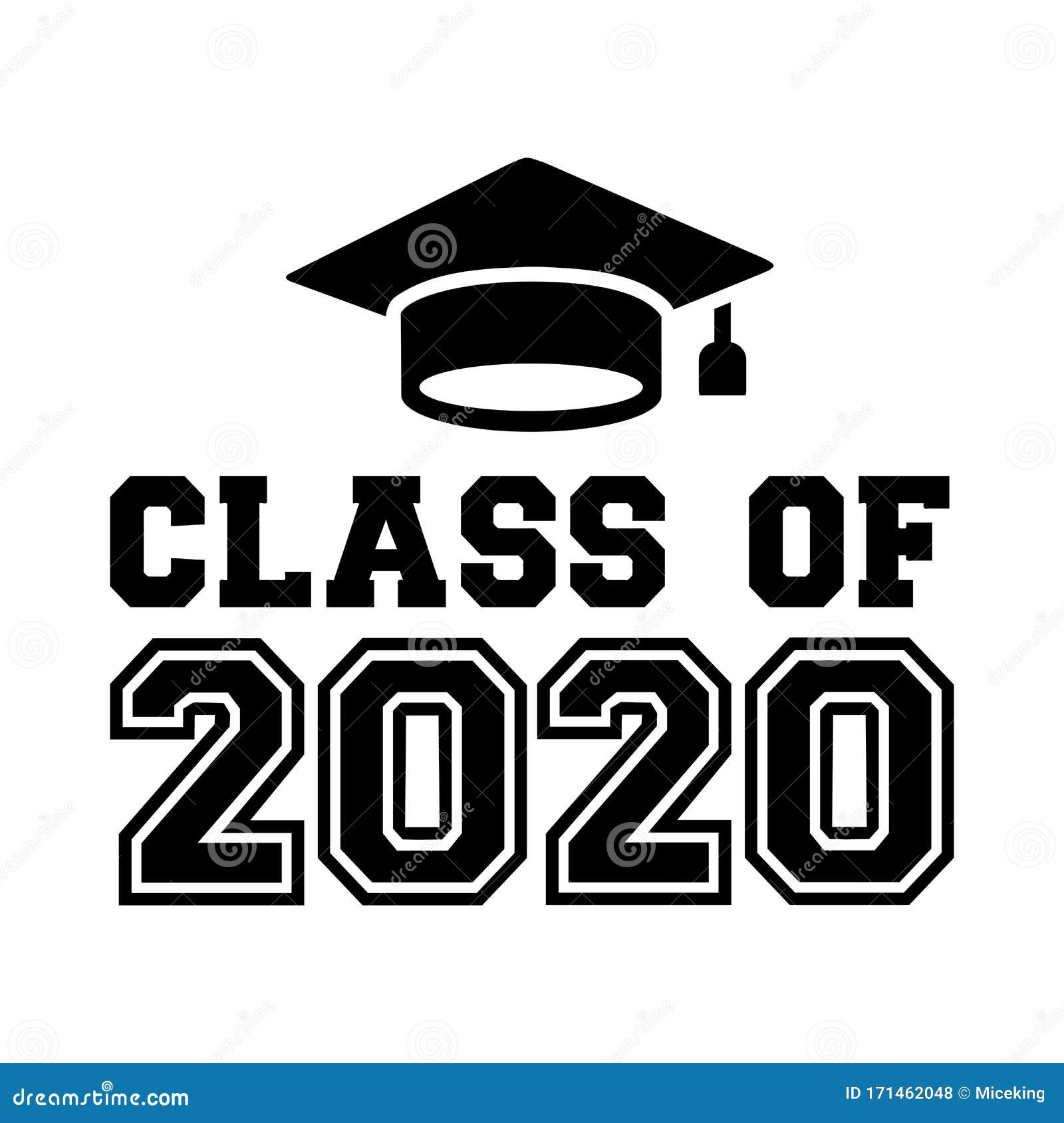 Class of year 2020 stock vector. Illustration of school - 171462048
