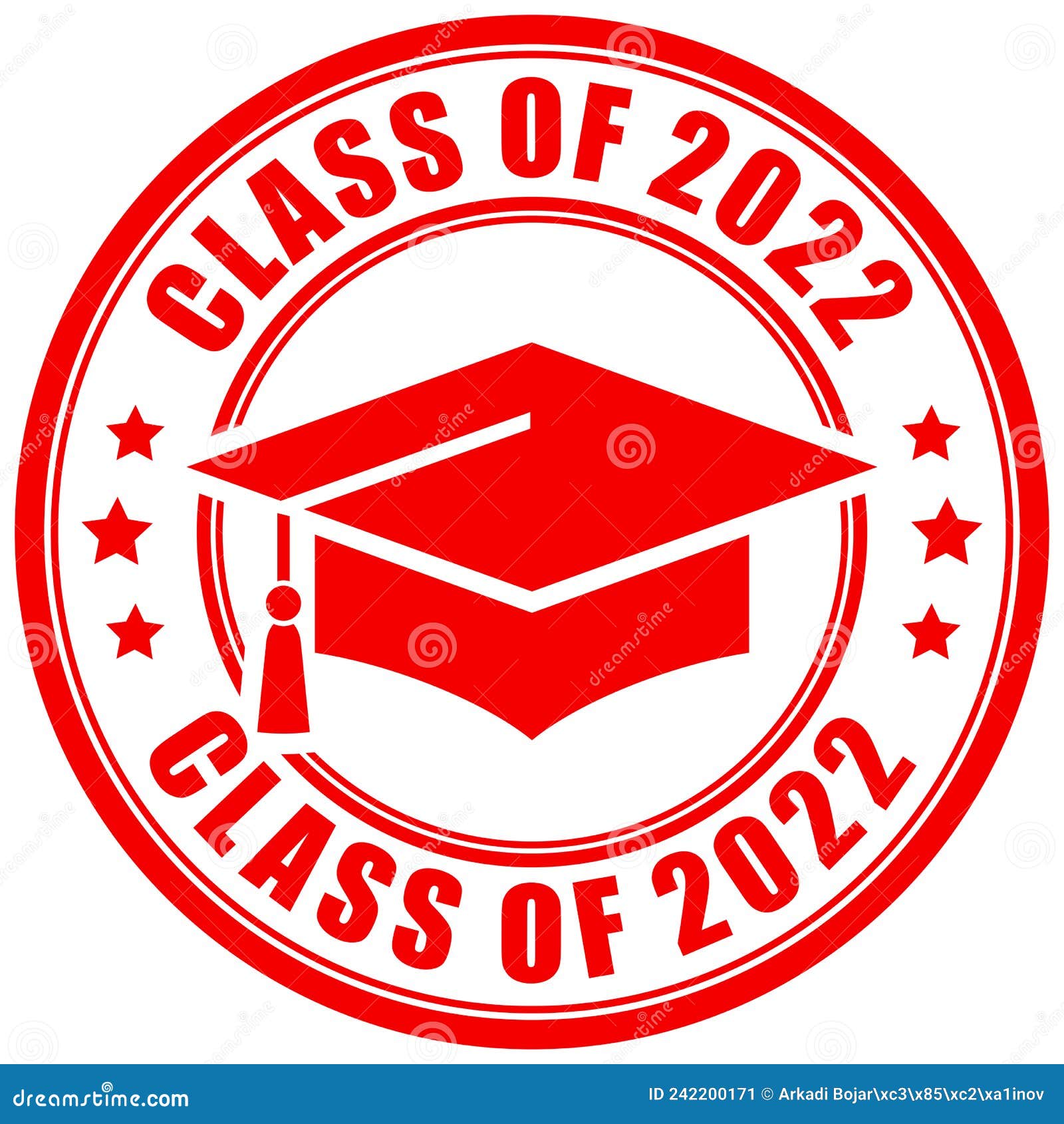 Yearbook Sign With Colorful Confetti. Vector Illustration ...