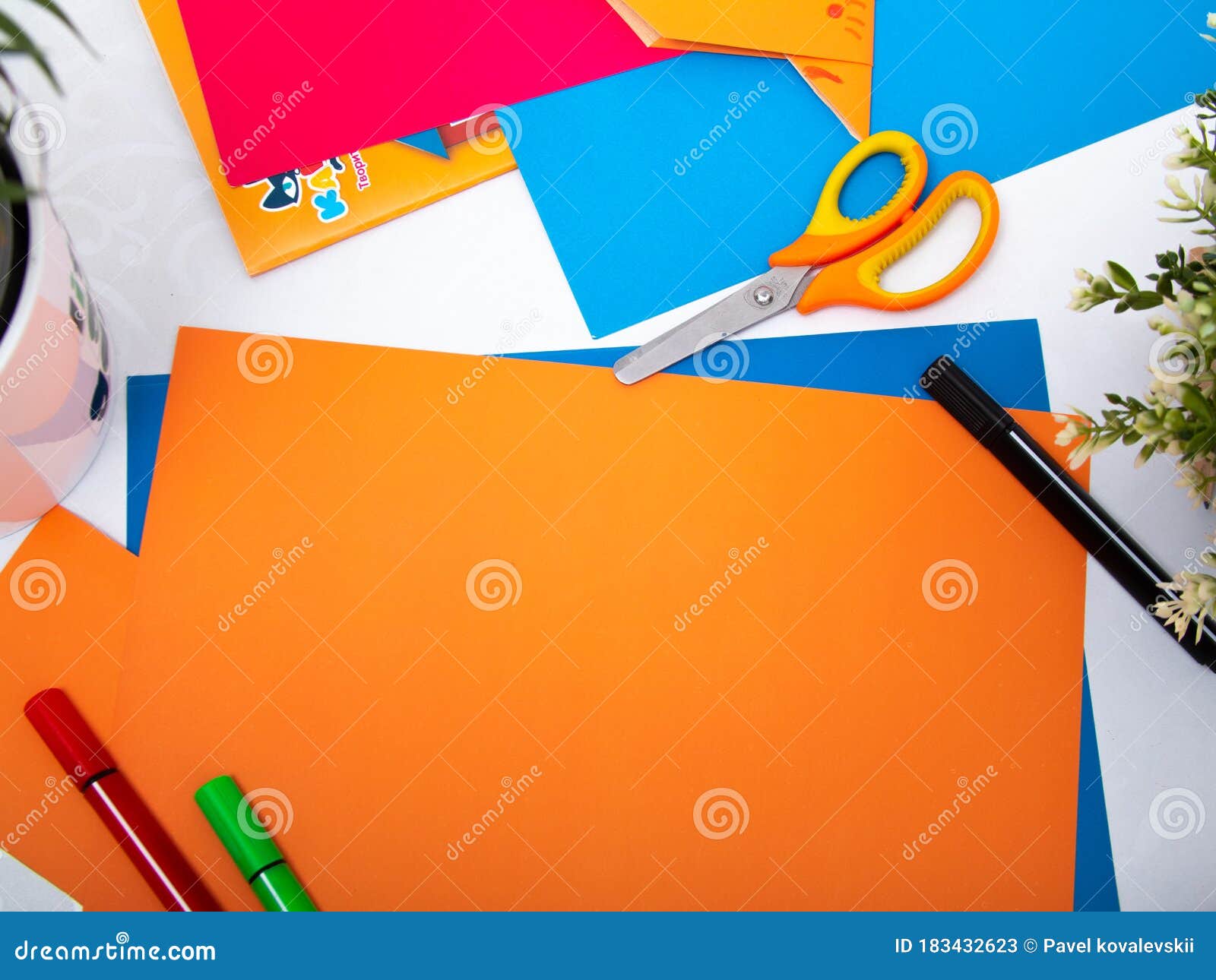 Classes for Children on Self-isolation. the Working Place for Children ...