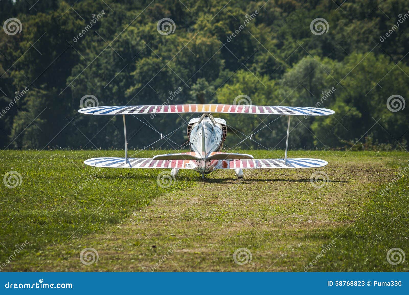 Classic airplane -biplane stock image. Image of speed - 58768823