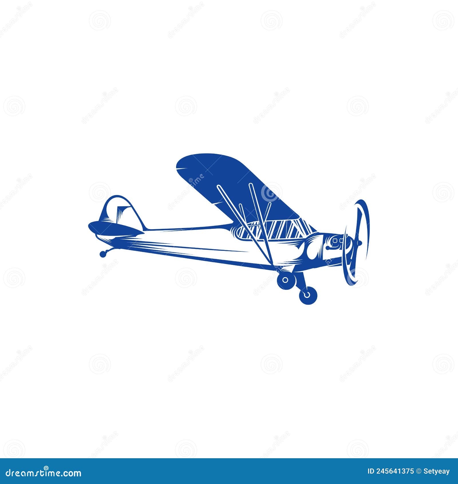 Classic Airplane Design Vector. Icon Symbol. Template Illustration ...