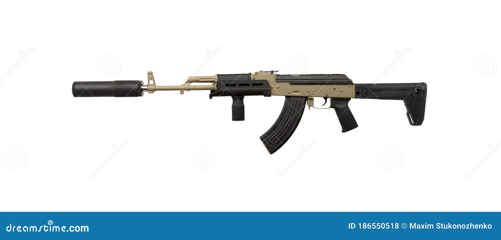 Classic AK Automatic Carbine In A Modern Body Kit. Soviet Army Weapons ...